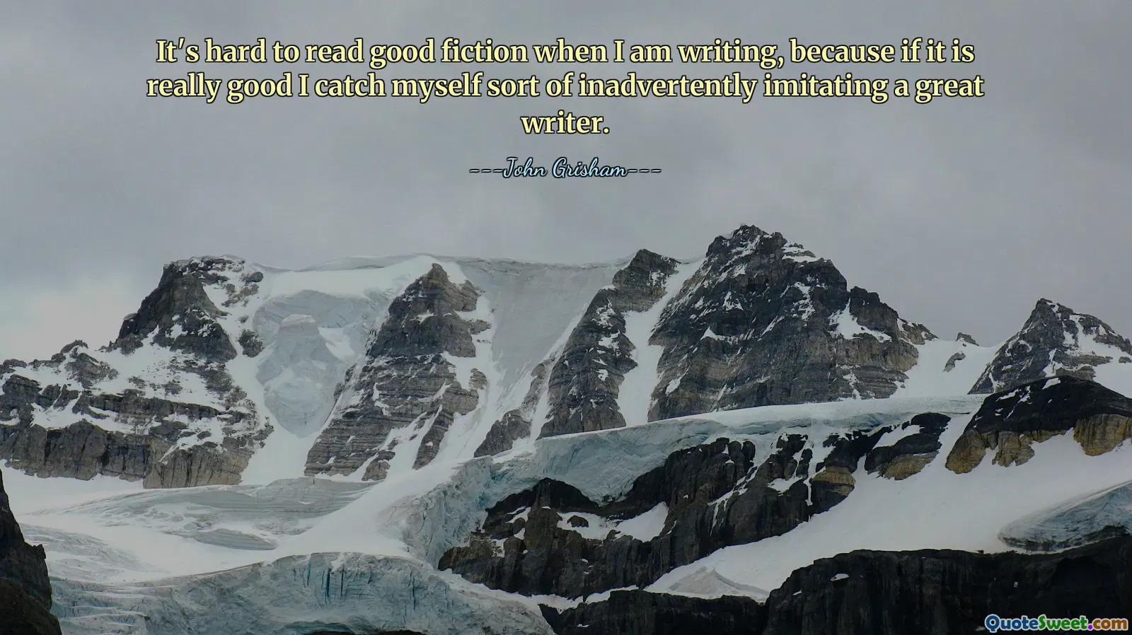 It's hard to read good fiction when I am writing, because if | QuoteSweet